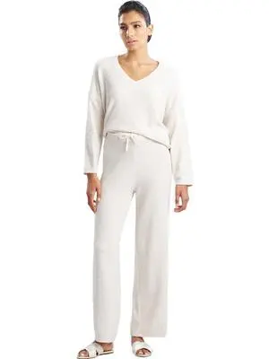 Natori Aura Straight Leg Pants - White