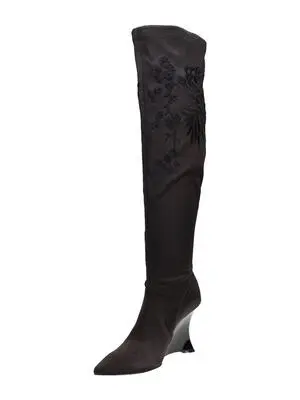 Natori Natsu Dragon Over-the-knee Boots - Black