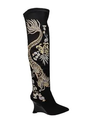Natori Natsu Dragon Over-the-knee Boots - Metallic