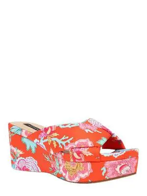Natori Lanna Hinami Platform Thong Sandals - Orange