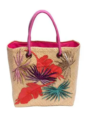NATORI El Nido Embroidered Tote Bag
