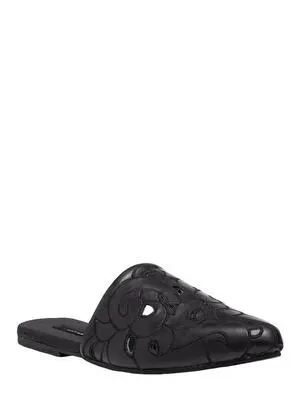 Natori Vegan Luxe Lambskin Slide - Black