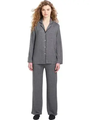 Natori Oasis Notch Pajama Set - Gray