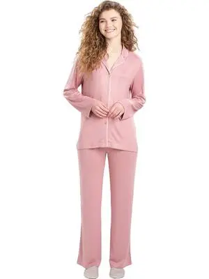 Natori Oasis Notch Pajama Set - Neutral