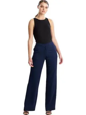NATORI Stretch Crepe Straight Leg Pants