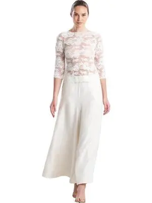 Natori Imagine Allover Lace Top - White