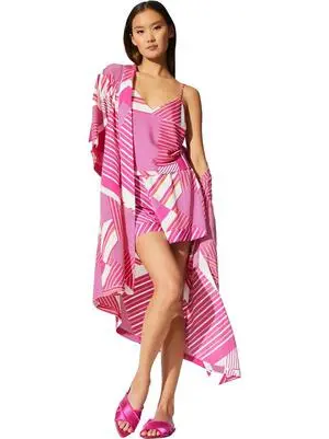 Natori Shima Wrap - Fuchsia