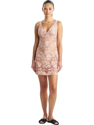 Natori Imagine Allover Lace Chemise - Red