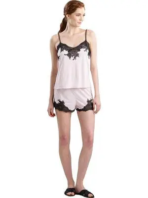 Natori Cami And Shorts Pajama Set - Pink