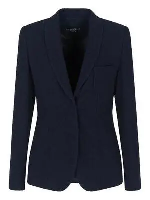Emporio Armani Icon Single-breasted Blazer - Blue