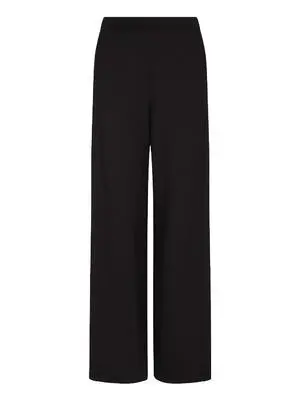 Emporio Armani Interlock Jersey Trousers - Black
