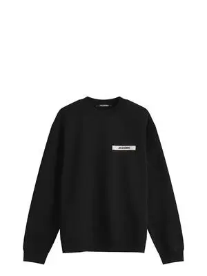Jacquemus Grosgrain Logo Sweatshirt - Black