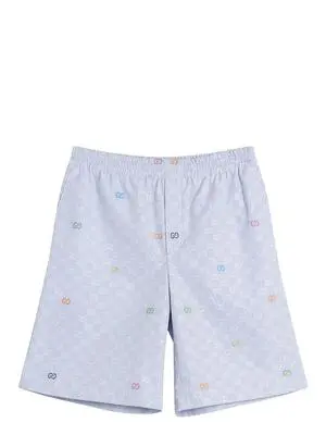 Gucci Gg Stripe Shorts - Blue