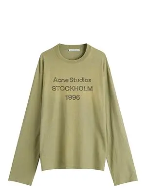Acne Studios Edden U 1996 Long Sleeve T-shirt - Olive Green