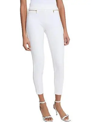 Michael Kors Viscose Blend Zip Pants White
