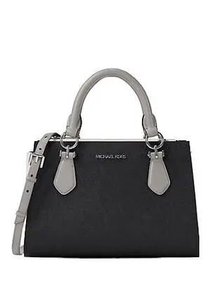 Michael Kors Saffiano Leather Messenger Bag - Black