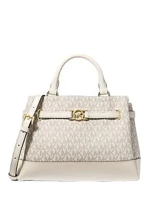 Michael Kors Small Logo Satchel - Natural