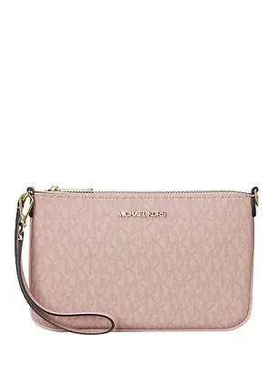 Michael Kors Jet Set Small Signature Logo Convertible Wristlet - Pink