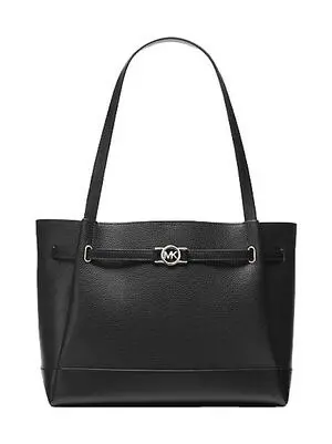 Michael Kors Reed Large Pebbled Leather Tote Bag Black