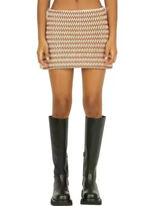 DURAZZI MILANO Fringed Mini Skirt - Orange