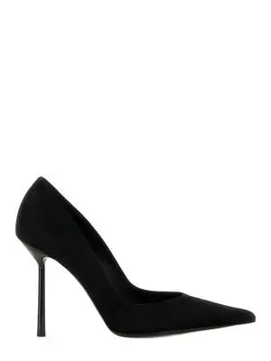 LE SILLA 100mm Bella Suede Pumps - Black