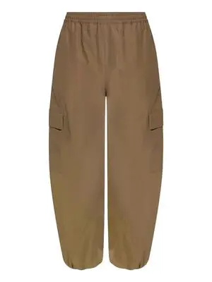 Max Mara Glauco Elasticated Tapered Trousers - Brown