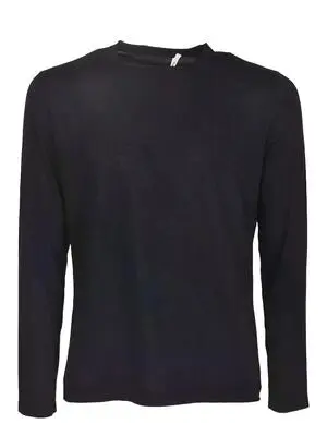 KANGRA Long-sleeved Crew-neck Sweater - Blue