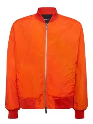Dsquared2 Logo-print Bomber Jacket - Orange