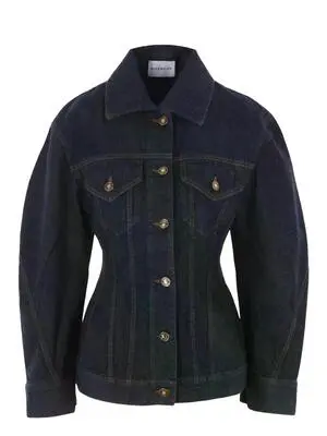 Givenchy Puffed-sleeve Denim Jacket - Blue