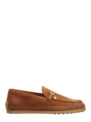 TOD'S Suede Loafers Brown