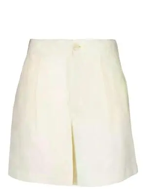 120% Lino Pleated Linen Shorts - Neutrals