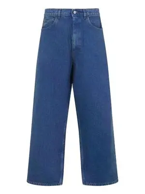 Marni Logo-patch Jeans - Blue