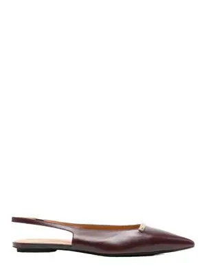 TOD'S Slingback Pointed-toe Flat Pumps - Red