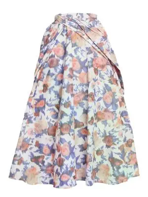 ERDEM Floral-Print Maxi Skirt