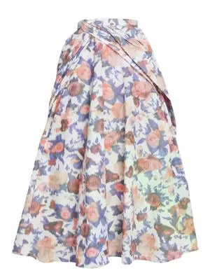 ERDEM Floral-Print Maxi Skirt