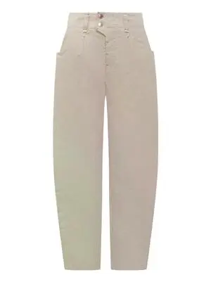 Isabel Marant Oumaya High-waisted Trousers - Neutrals