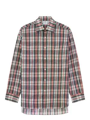 Vetements Plaid-checked Cotton Shirt - Black