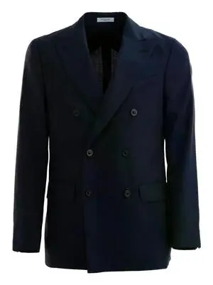 Boglioli Double-breasted Pocket-detail Blazer - Blue