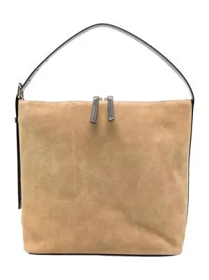 A.p.c. Zip-top Shoulder Bag - Neutrals