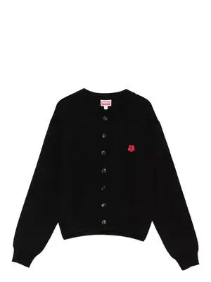 Kenzo Boke Flower Buttoned Cardigan - Black