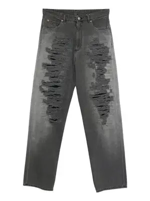 MAISON MARGIELA Distressed Frayed Jeans - Grey