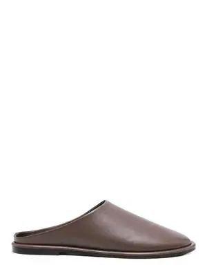 A.emery Spencer Leather Mules Brown