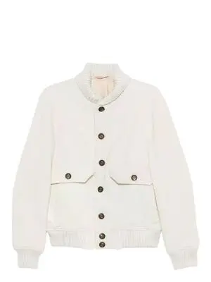 Eleventy Button-fastening Jacket - Neutrals