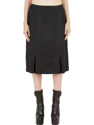 Raf Simons A-line Midi Skirt - Black