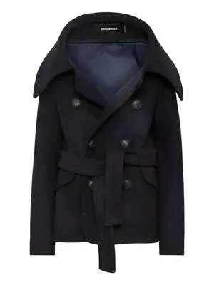 Dsquared2 Double-breasted Coat - Blue