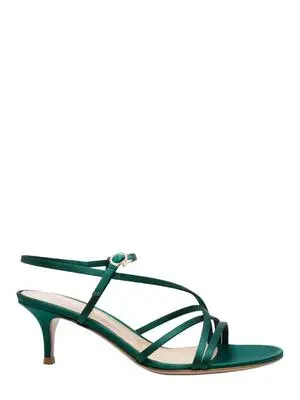 GIANVITO ROSSI 60mm Crossover-strap Sandals - Green