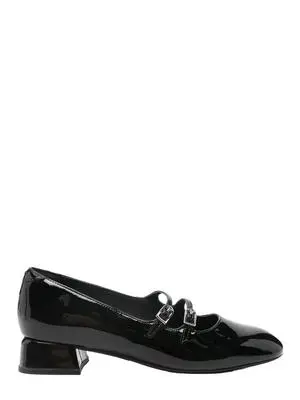 Clarks 30mm Patent Leather Buckled Pumps - Black