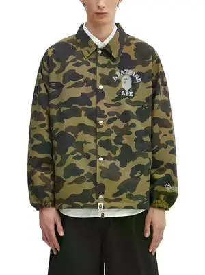 A BATHING APE® Camo-print Coach Jacket - Green