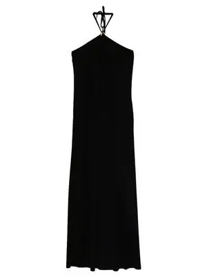 Moschino Halterneck Maxi Day Dress - Black