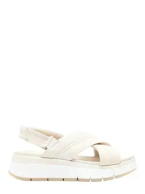 Clarks 30mm Tuscan Cross-strap Platform Sandals - Neutrals